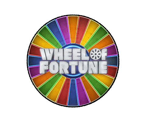 Rainbow Spin Sticker by Wheel of Fortune for iOS & Android | GIPHY
