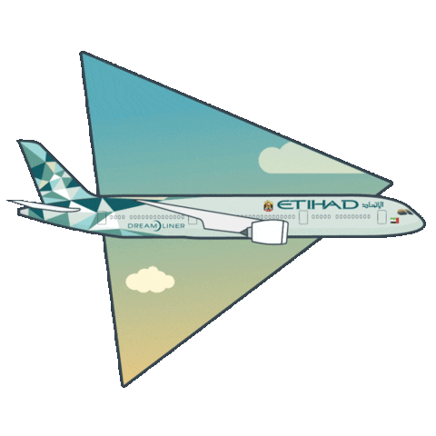 Flying Abu Dhabi Sticker by Etihad Airways for iOS & Android | GIPHY