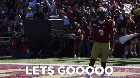 Lets Go Football GIF by Boston College Athletics - Find & Share on GIPHY