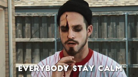 Calm Down Oh God GIF by Film Riot - Find & Share on GIPHY