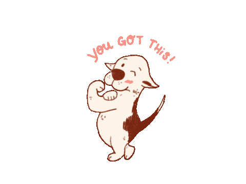You Got This Dog Sticker by RBillustrationStudio for iOS & Android | GIPHY