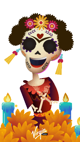 Catrin Diamuertos Sticker by Virgin Mobile México for iOS & Android | GIPHY