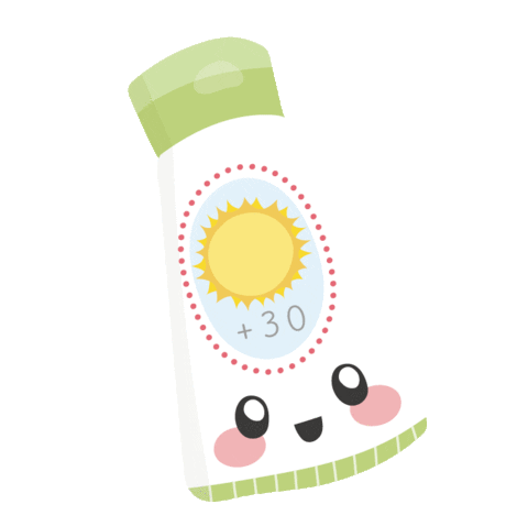 Sun Screen Summer Sticker by laughlau for iOS & Android | GIPHY