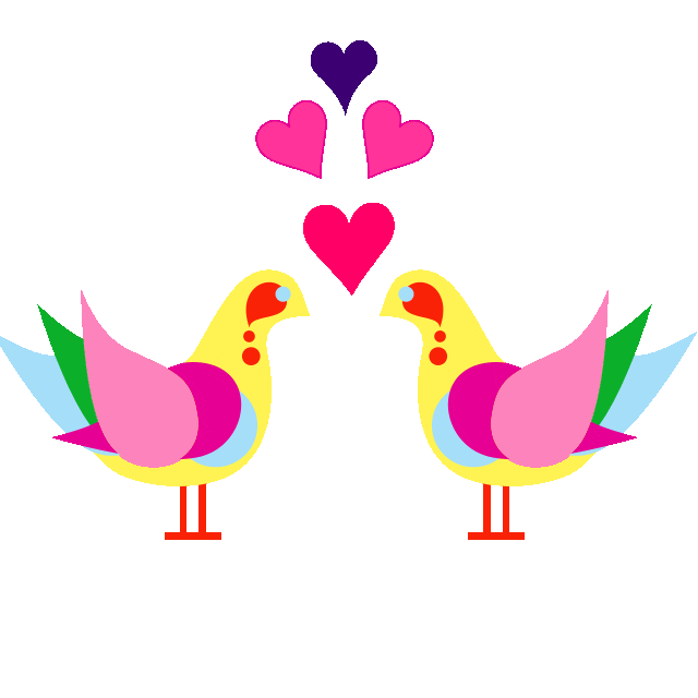 In Love Birds Sticker for iOS & Android | GIPHY