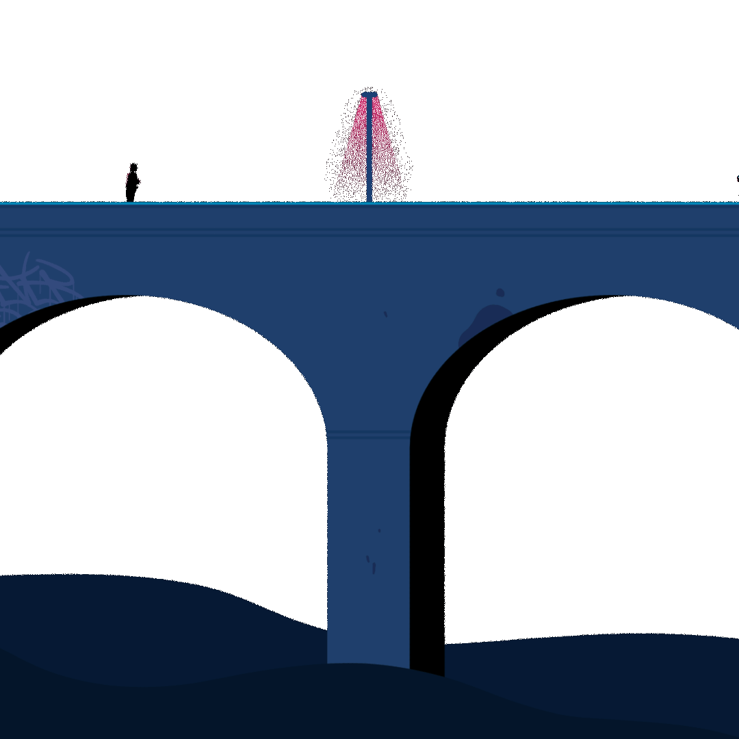 Bridge Donteverletgo Sticker by Fabian Molina for iOS & Android | GIPHY