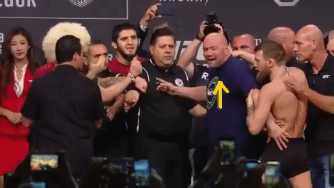 Ex UFC Executive Dave Sholler tries to intervene between Jon Jones and ...