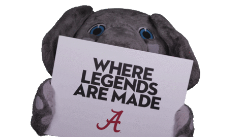 Big Al Roll Tide Sticker by The University of Alabama for iOS & Android ...