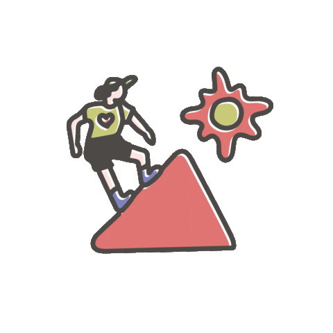 Walk Hike Sticker by joelkirschenbaum for iOS & Android | GIPHY