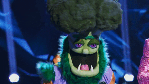 Broccoli Dancing GIF by The Masked Singer - Find & Share on GIPHY