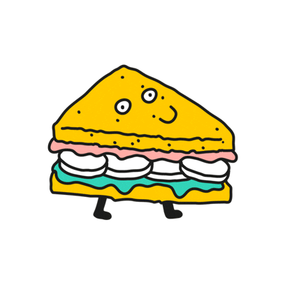 Happy Sandwich Sticker by OMYMAISON for iOS & Android | GIPHY