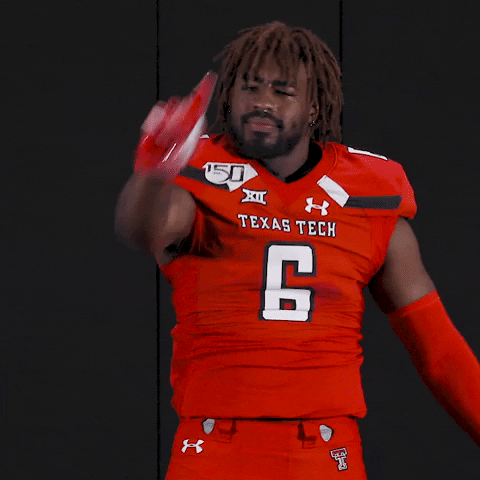 Texas Tech Red Raiders Football Reaction Pack GIF by Texas Tech ...