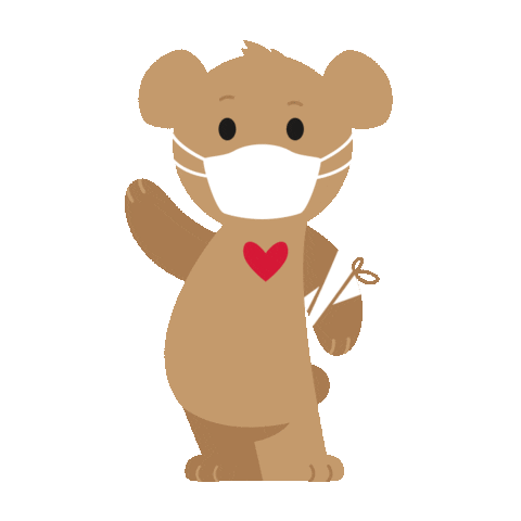Teddy Bear Hello Sticker by CHOC Children's for iOS & Android | GIPHY