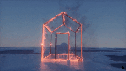 Burning House On Fire GIF by Petit Biscuit - Find & Share on GIPHY