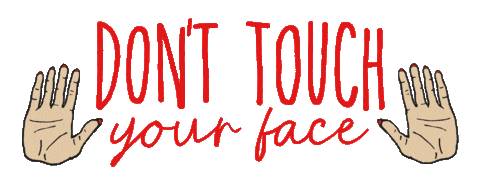 No Touching Sticker by Pretty Whiskey / Alex Sautter for iOS & Android ...