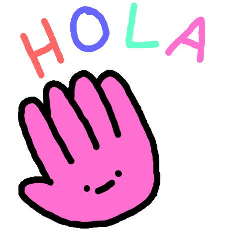 Holi Hello Sticker by María Grande for iOS & Android | GIPHY