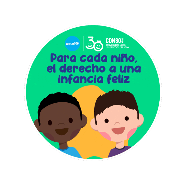 Unicef Niños Sticker by TrineoTV for iOS & Android | GIPHY