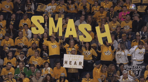 Smash Ice Hockey GIF by NHL - Find & Share on GIPHY