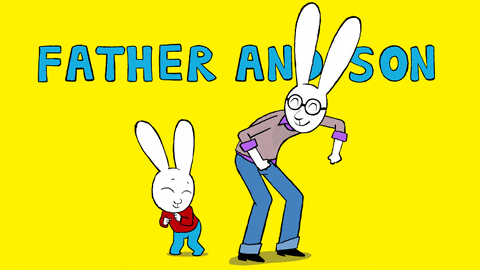Father And Son Dancing GIF by Simon Super Rabbit - Find & Share on GIPHY