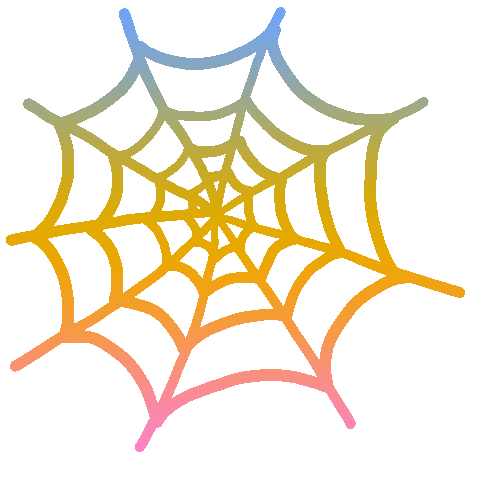 Spider Web Halloween Sticker by Georgia Perry for iOS & Android | GIPHY