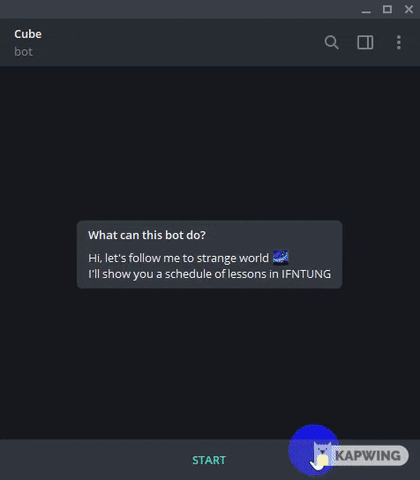 GitHub - broodd/cube-schedule-bot: schedule bot of lessons in ...