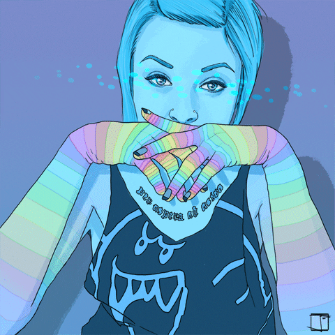 Digital Art Portrait GIF by Phazed - Find & Share on GIPHY