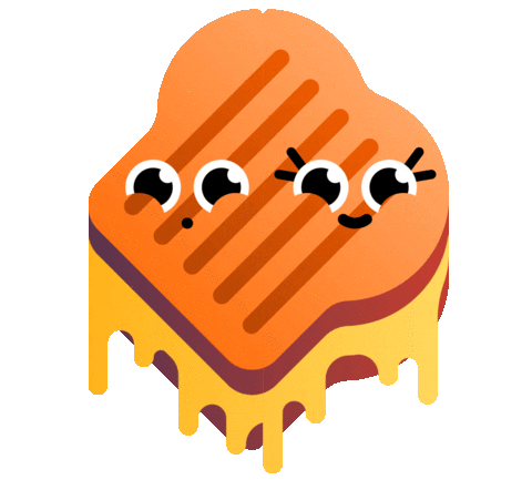 Grilled Cheese Love Sticker by EatStreet for iOS & Android | GIPHY