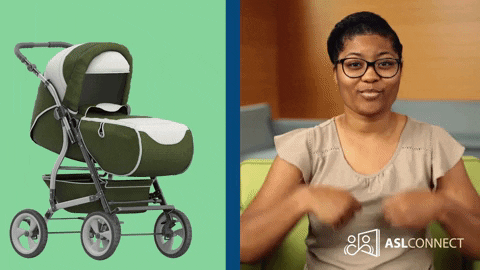 American Sign Language Stroller GIF by ASL Connect - Find & Share on GIPHY