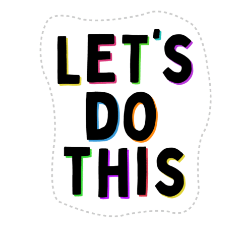 Lets Go Yes Sticker by Tracey Hoyng for iOS & Android | GIPHY