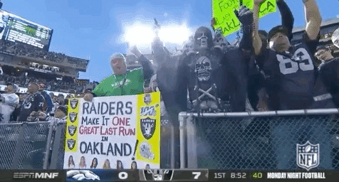 Oakland Raiders Football GIF by NFL - Find & Share on GIPHY