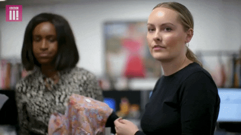 Emily Atack Breaking Fashion GIF by BBC Three - Find & Share on GIPHY