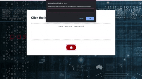 GitHub - AndreDiop/Password-Generator: This application allows users to ...