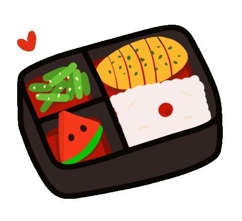 Hungry Lunch Box Sticker by Demic for iOS & Android | GIPHY