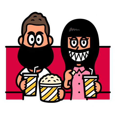 Movie Theater Popcorn GIF by Naeleck - Find & Share on GIPHY