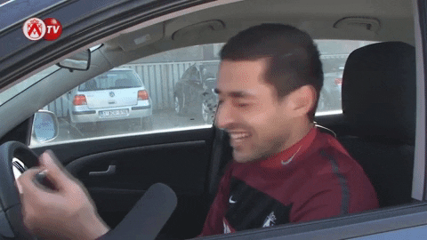 Car Laughing GIF by KV Kortrijk - Find & Share on GIPHY