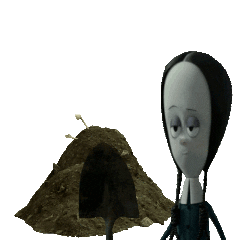Wednesday Addams Work Sticker by The Addams Family for iOS & Android ...