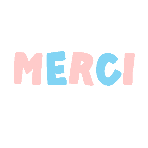 Happy Merci Beaucoup Sticker by Studio Jonesie for iOS & Android | GIPHY