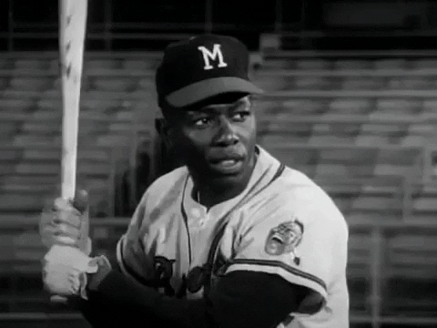 Hank Aaron GIF by mdleone - Find & Share on GIPHY