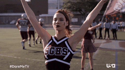 Cheer Squad GIF by DareMeTV - Find & Share on GIPHY