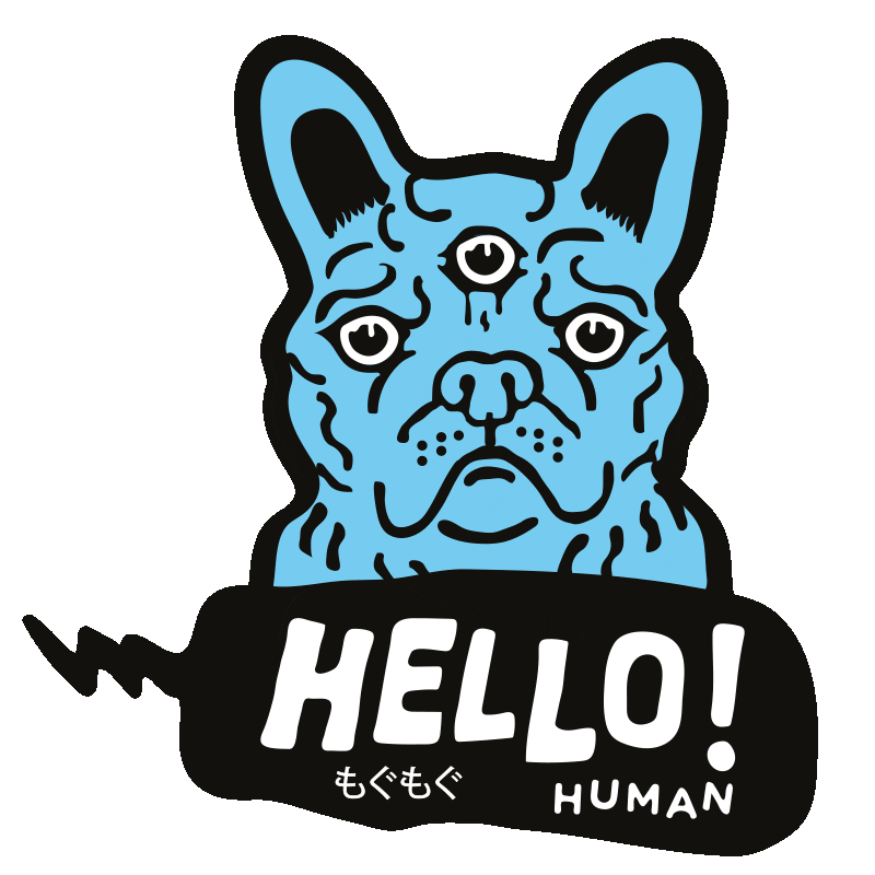 French Bulldog Flirt Sticker by Hello Human for iOS & Android | GIPHY