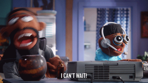Happy Ron Funches GIF by Crank Yankers - Find & Share on GIPHY