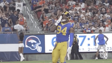 La Rams Kiss GIF by NFL - Find & Share on GIPHY