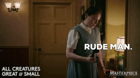 Hang Up Thats Rude GIF by MASTERPIECE | PBS - Find & Share on GIPHY