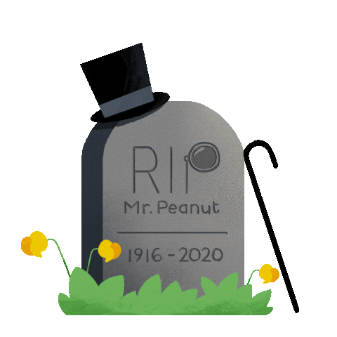 Mr Peanut Rip Sticker by Bare Tree Media for iOS & Android | GIPHY