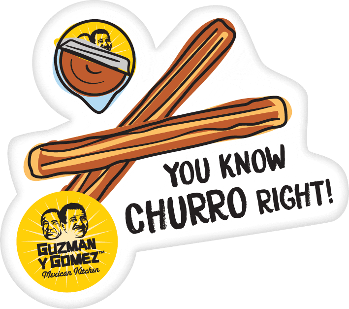 Dessert Churros Sticker by Guzman y Gomez for iOS & Android | GIPHY