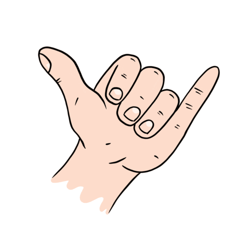 Hang Ten All Good Sticker by Rafs Design for iOS & Android | GIPHY