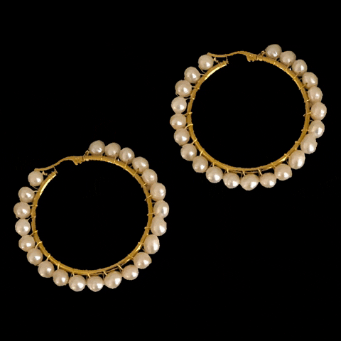 Hoops Earrings GIF by Kichucollective - Find & Share on GIPHY
