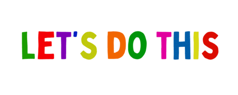 Ready Steady Go Yes Sticker by Tracey Hoyng for iOS & Android | GIPHY