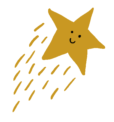 Shooting Star Smile Sticker by Poire Molle for iOS & Android | GIPHY