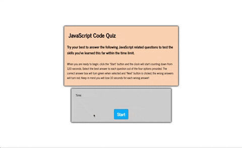 GitHub - nsc9605/JS-CodeQuiz