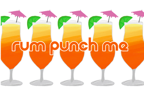 Rum Punch Summer Sticker by boldbodyapparel for iOS & Android | GIPHY